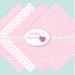 Pink Scrapbook Digital Paper, "pink Digital Paper" Light Pink Scrapbook ...