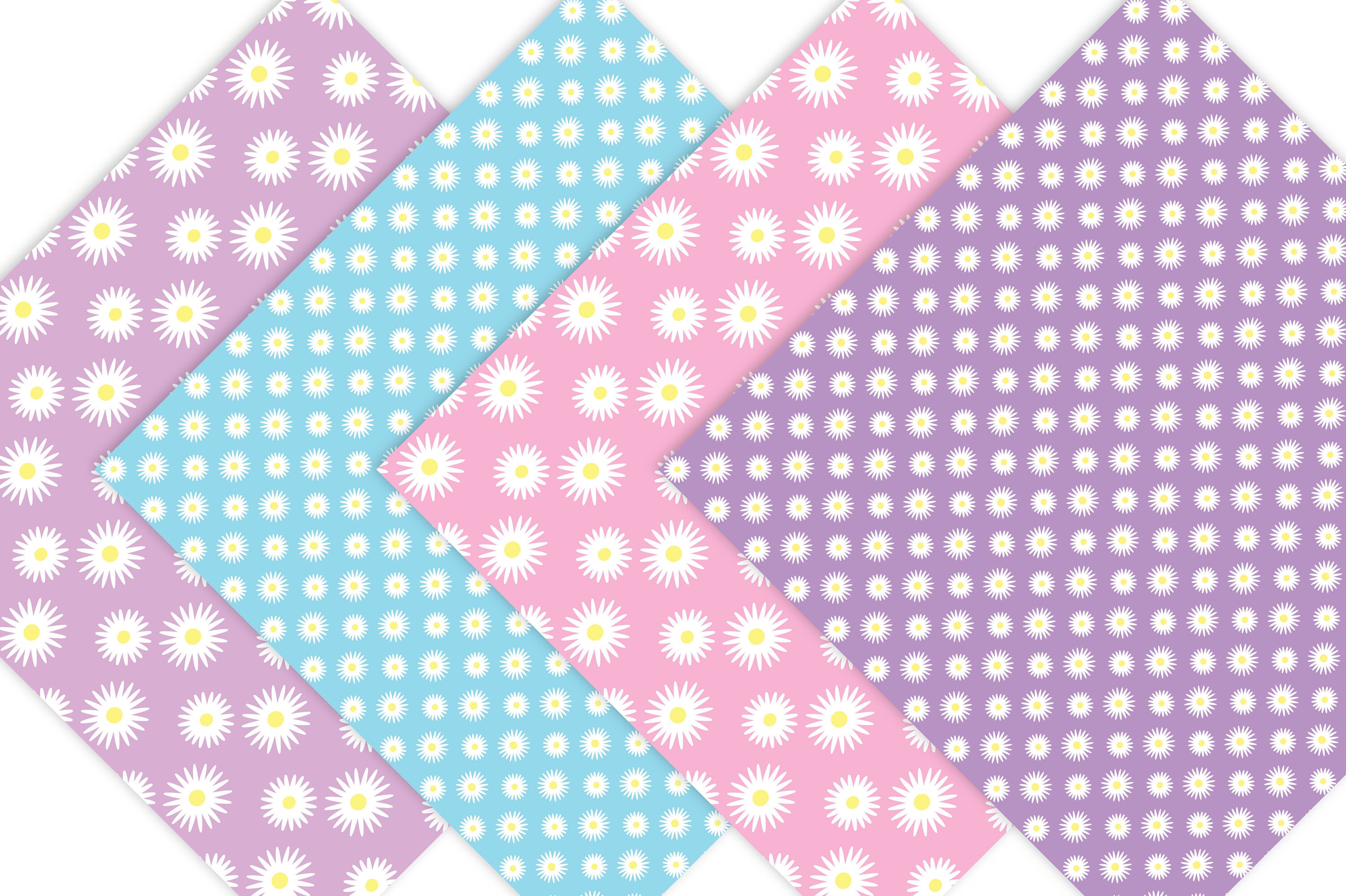 Spring Digital Paper: daisy SCRAPBOOK Paper Pastel - Etsy