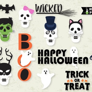 Halloween Clipart PNG - Skull Costume Graphics - Jack O Lantern, Mask ...
