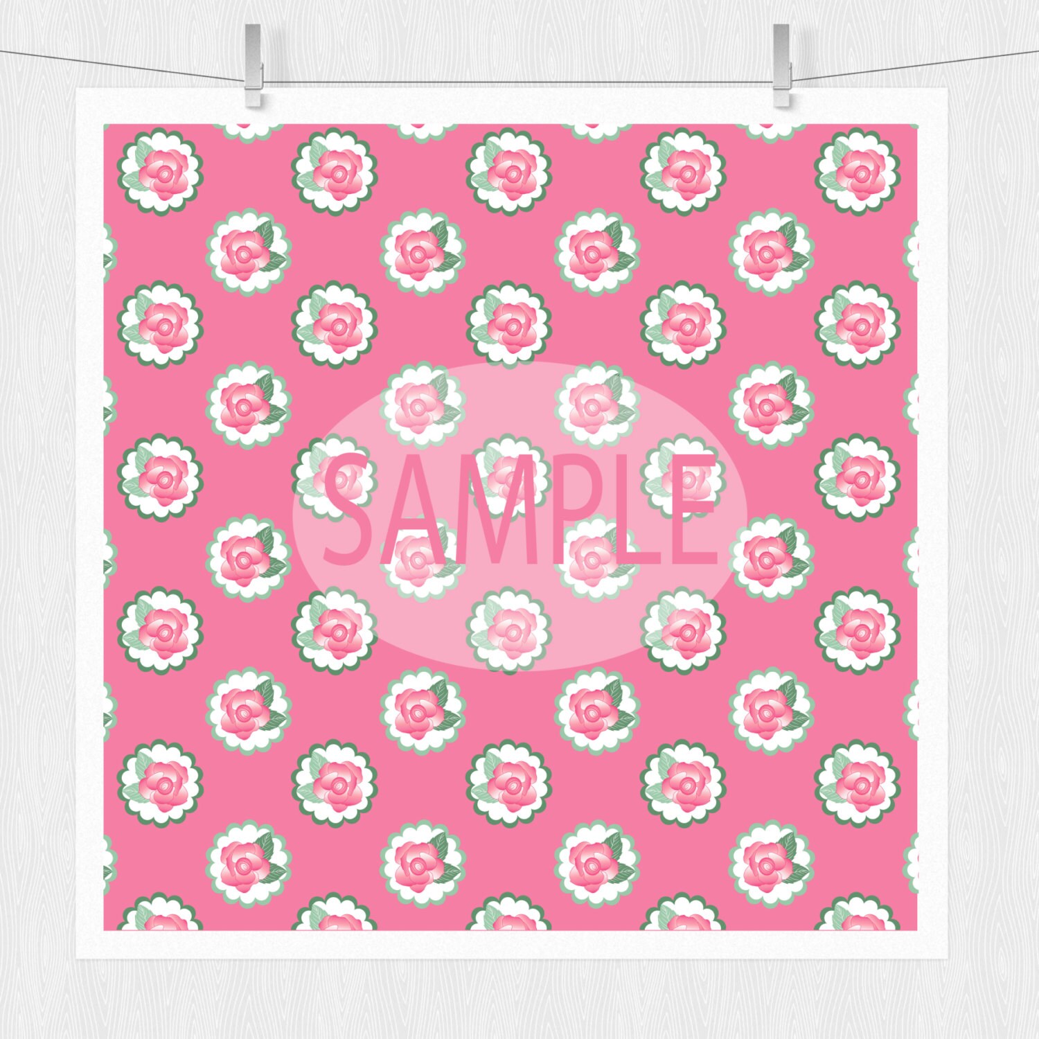 Digital Scrapbook Paper pink DIGITAL Paper Bridal | Etsy