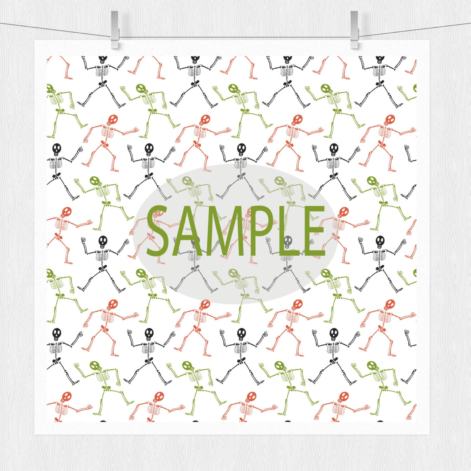 Skeleton Digital Paper halloween PAPER Pack - Etsy