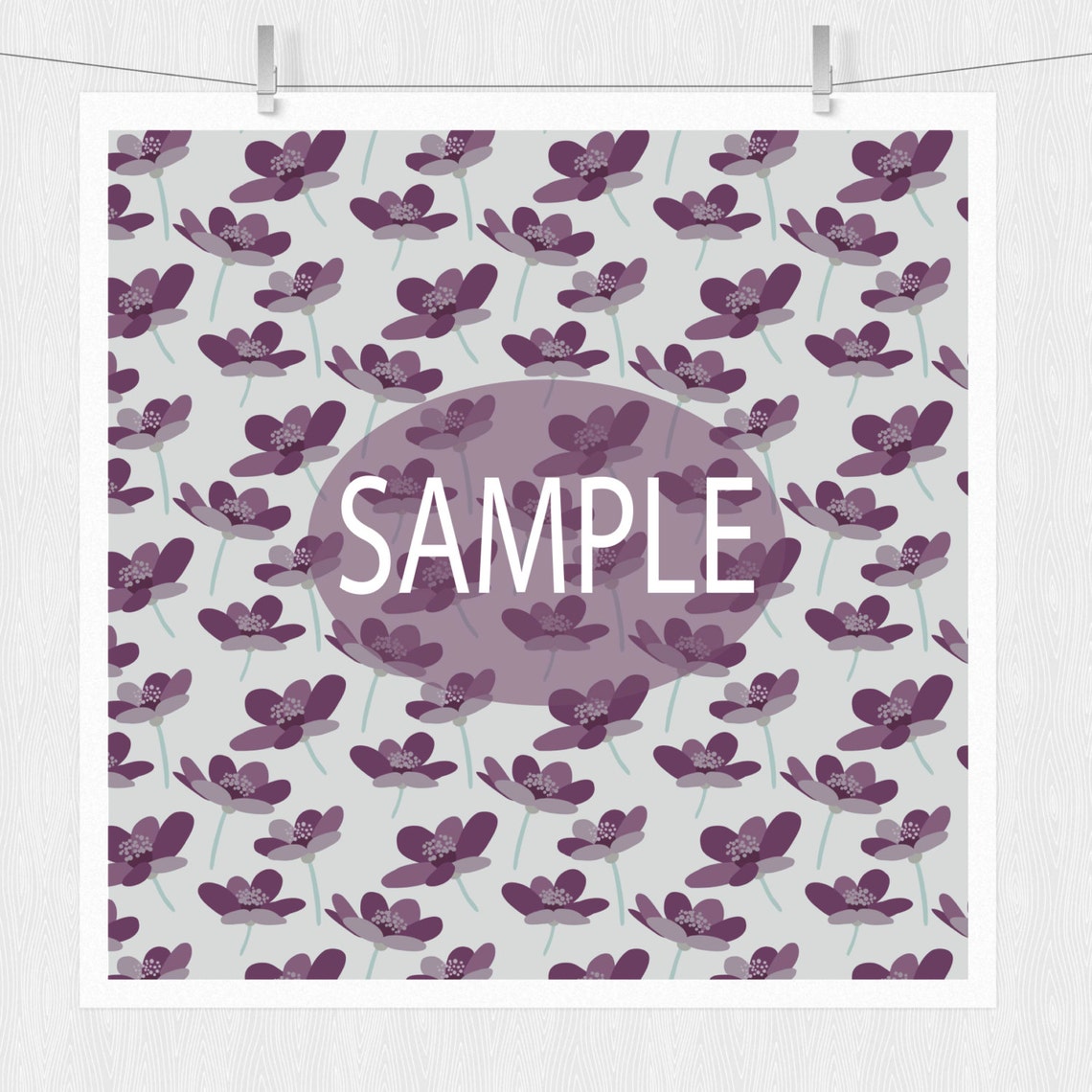 Floral Digital Paper "spring Flowers" Floral Patterned Paper, Hand ...