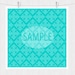 Aqua Blue Damask Digital Paper aqua BLUE Digital - Etsy
