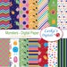 Monster Digital Paper, Monster Scrapbook Papers, Monster Backgrounds ...
