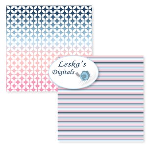 Digital Paper Pack Set Colorful Chevron Polkadots Quatrefoil Stripes ...