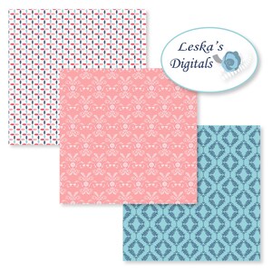 Digital Patterned Paper - Scrapbook Paper Pack, Pattern Backgrounds for ...