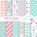 Stars Digital Paper, Pastel Stars Digital Scrapbook Paper, Baby Stars ...