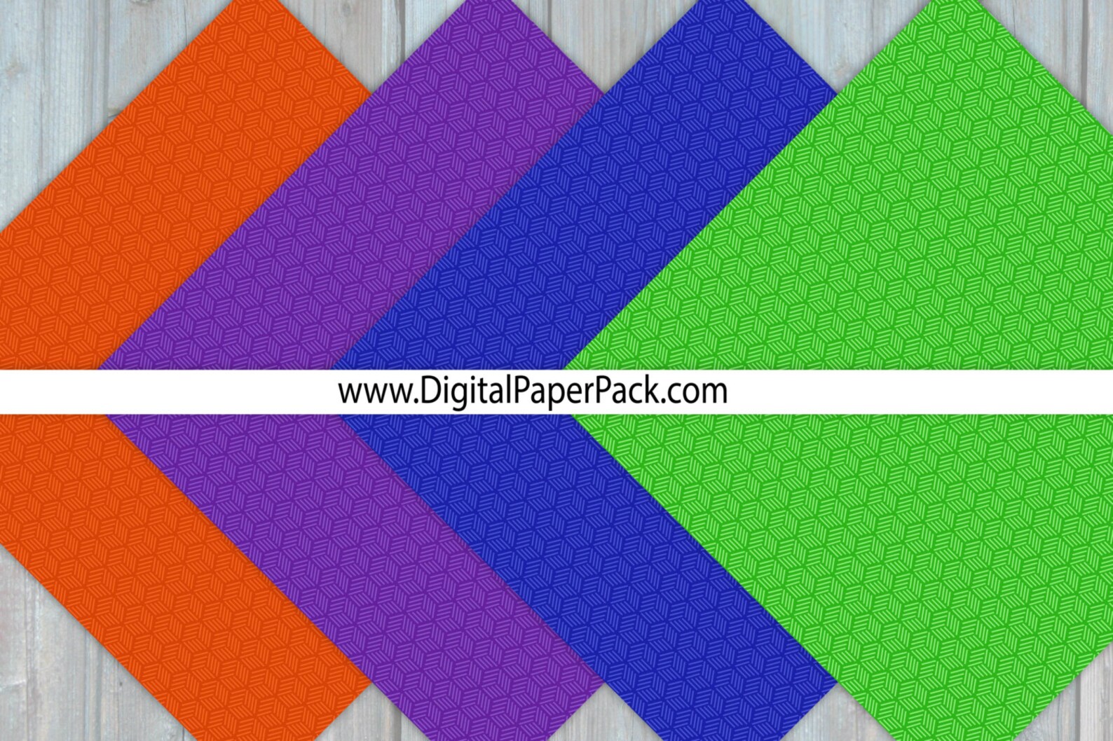GEOMETRIC DIGITAL PAPER, Rainbow Cube Pattern, Cube Digital Paper ...