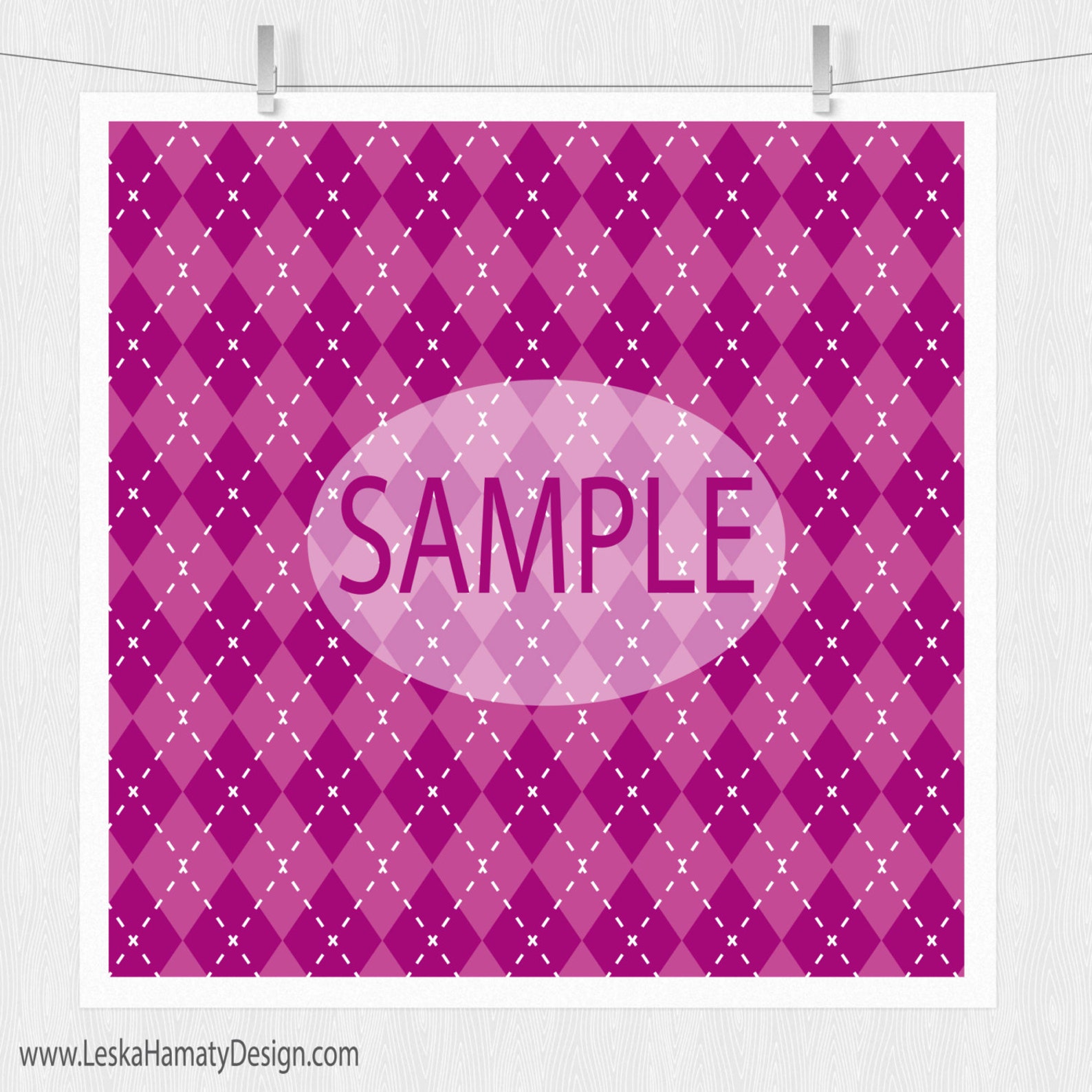 Colorful Argyle Paper, Argyle Digital Scrapbook Paper, Argyle Patterned ...