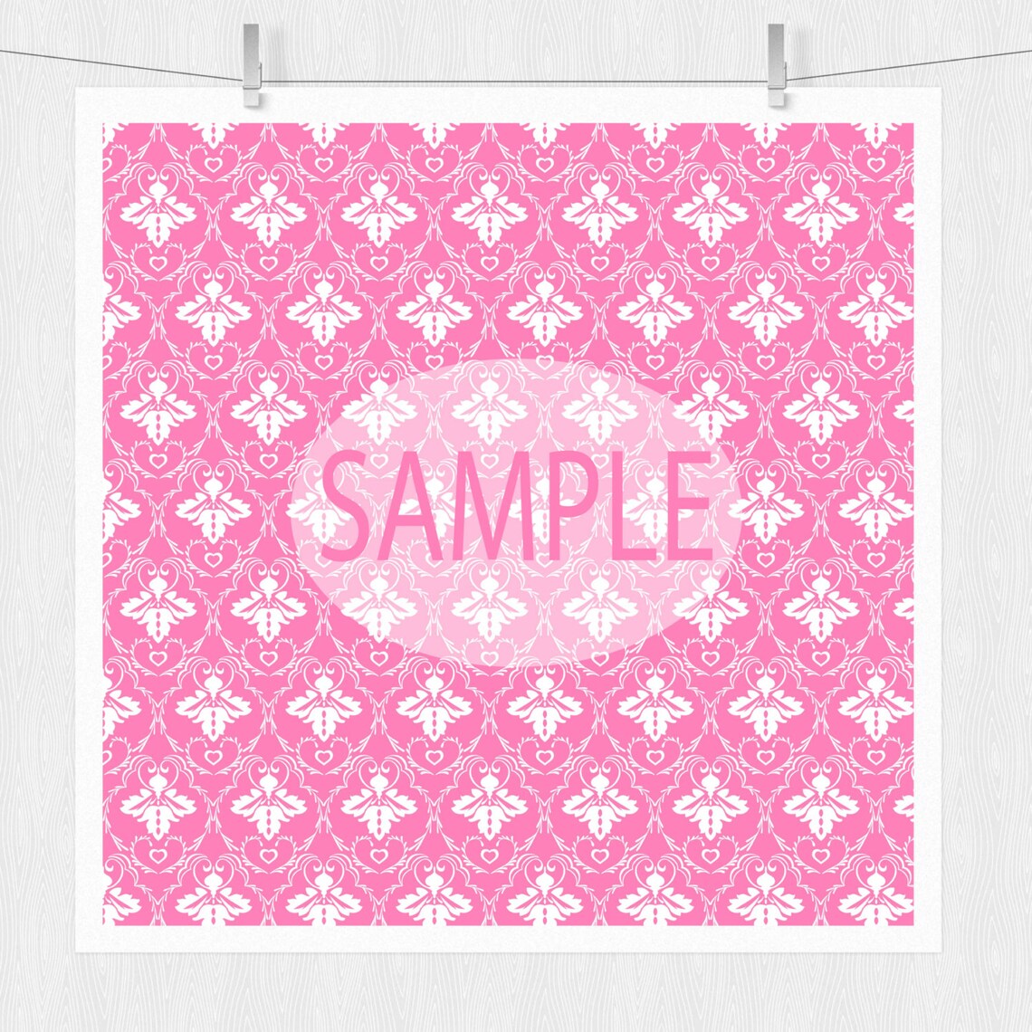 Damask Scrapbook Paper: rainbow Damask Damask | Etsy