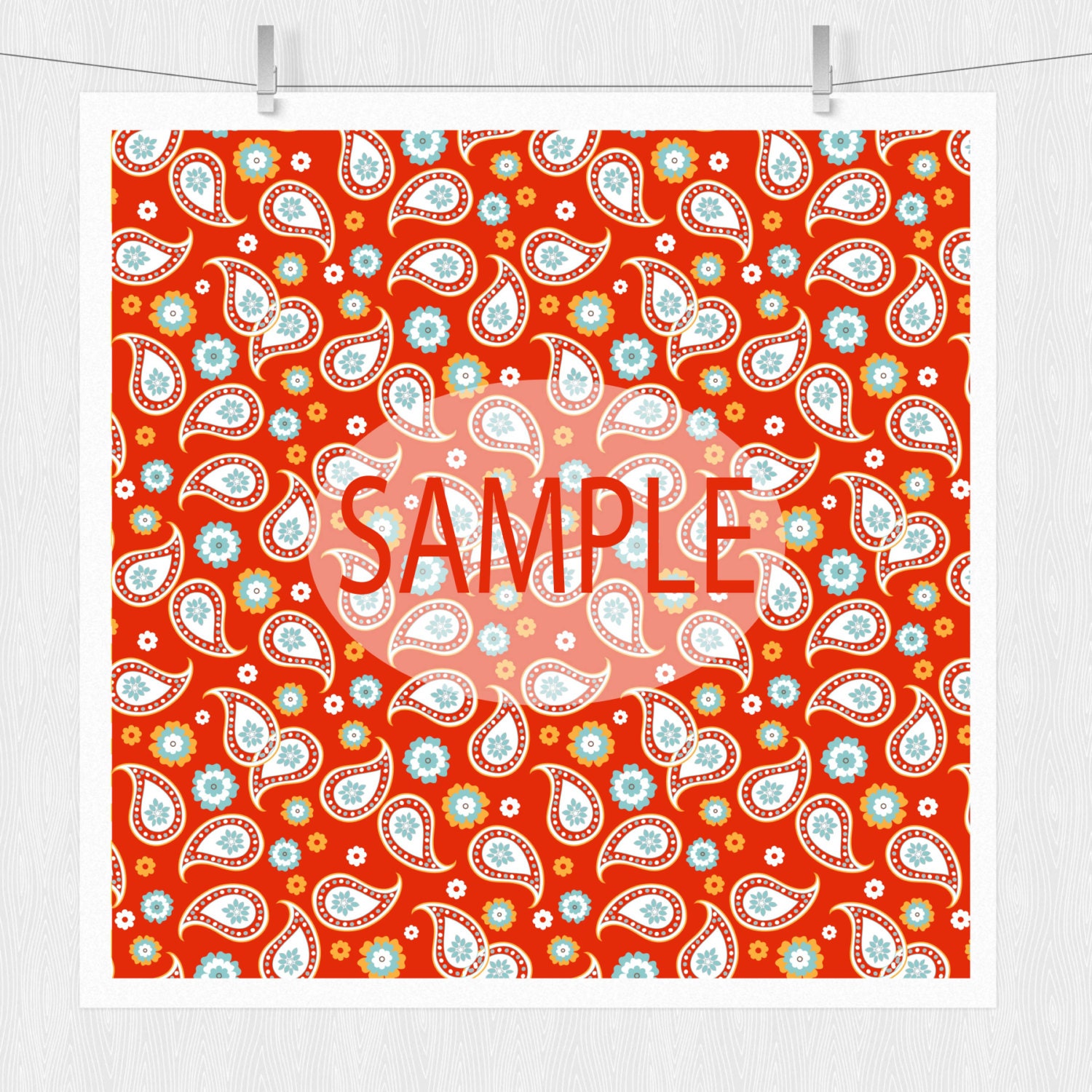 Paisley Digital Paper: paisley Scrapbook Paper - Etsy