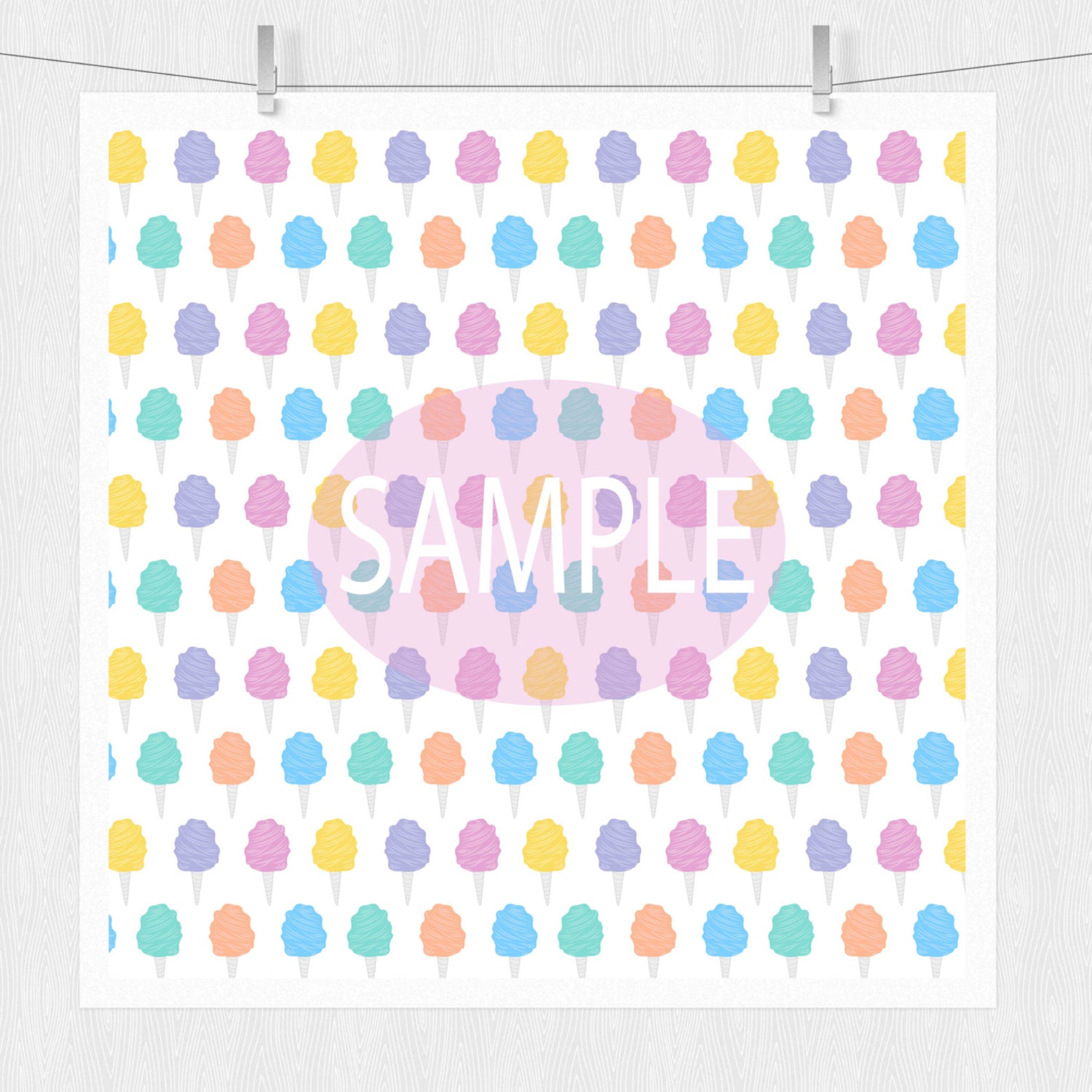 Candy Digital Paper "candy PATTERN Prints" Pastel Candy Digital ...