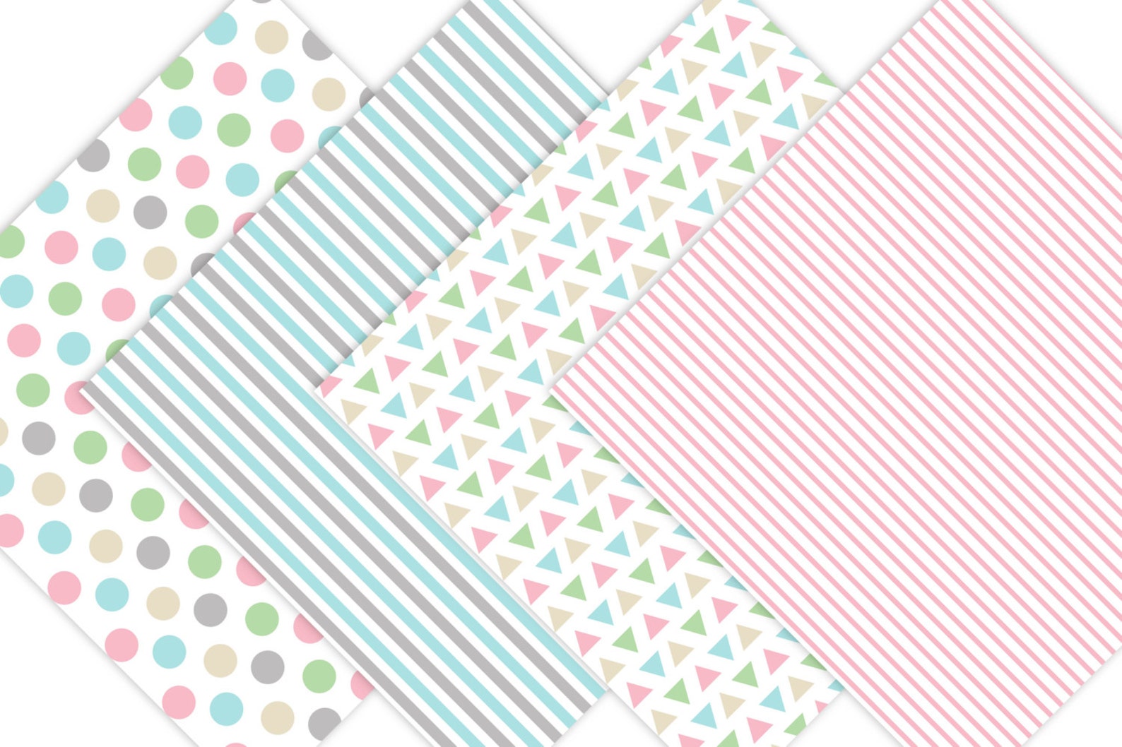 Pastel Scrapbook Paper Pack Digital Scrapbook Paper In: | Etsy