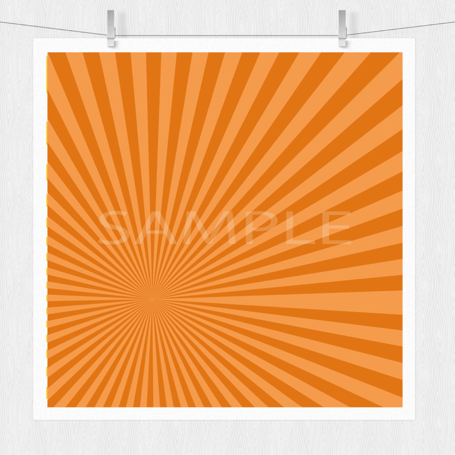 Sunburst Digital Scrapbook Paper, Sun Ray Patterned Paper, Sun Ray ...
