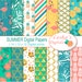 Sunburst Digital Scrapbook Paper, Sun Ray Patterned Paper, Sun Ray ...