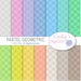 Geometric Pastel Digital Paper, "pastel Scrapbook" Pastel Papers ...