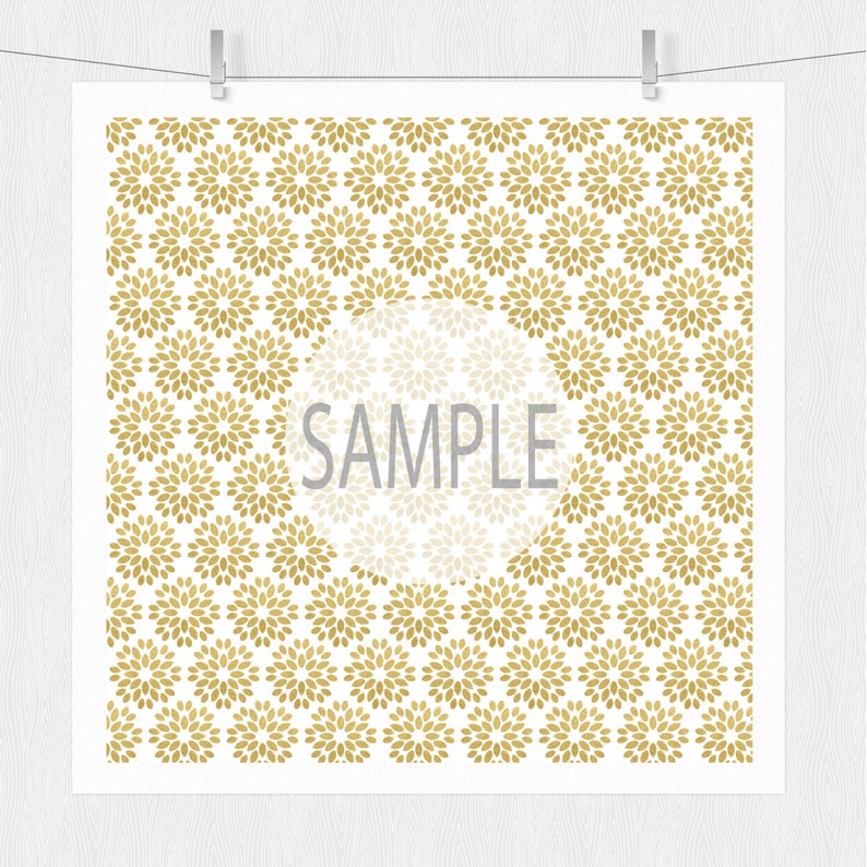 Gold Digital Paper Pack - GOLD Scrapbook Paper - Commercial Use ...