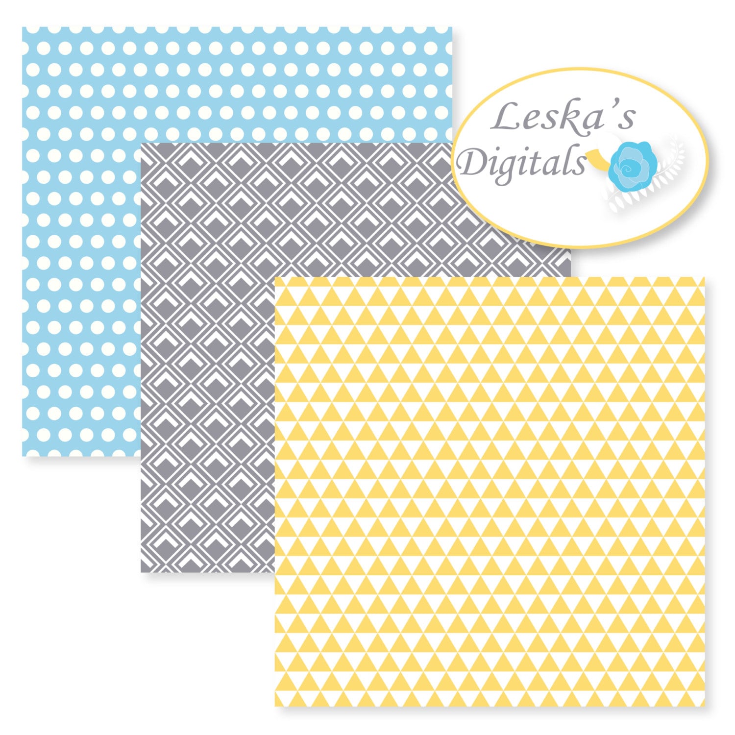 Geometric Digital Paper Background Geometric scrapbooking | Etsy