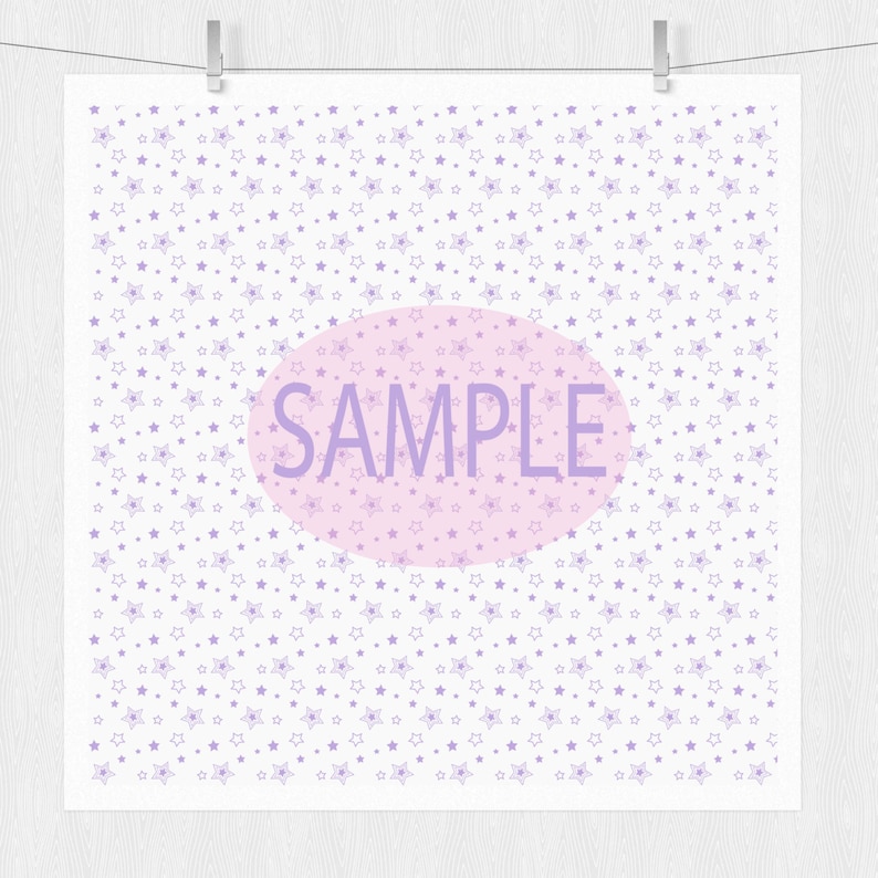 Stars Digital Paper, Pastel Stars Digital Scrapbook Paper, Baby Stars ...