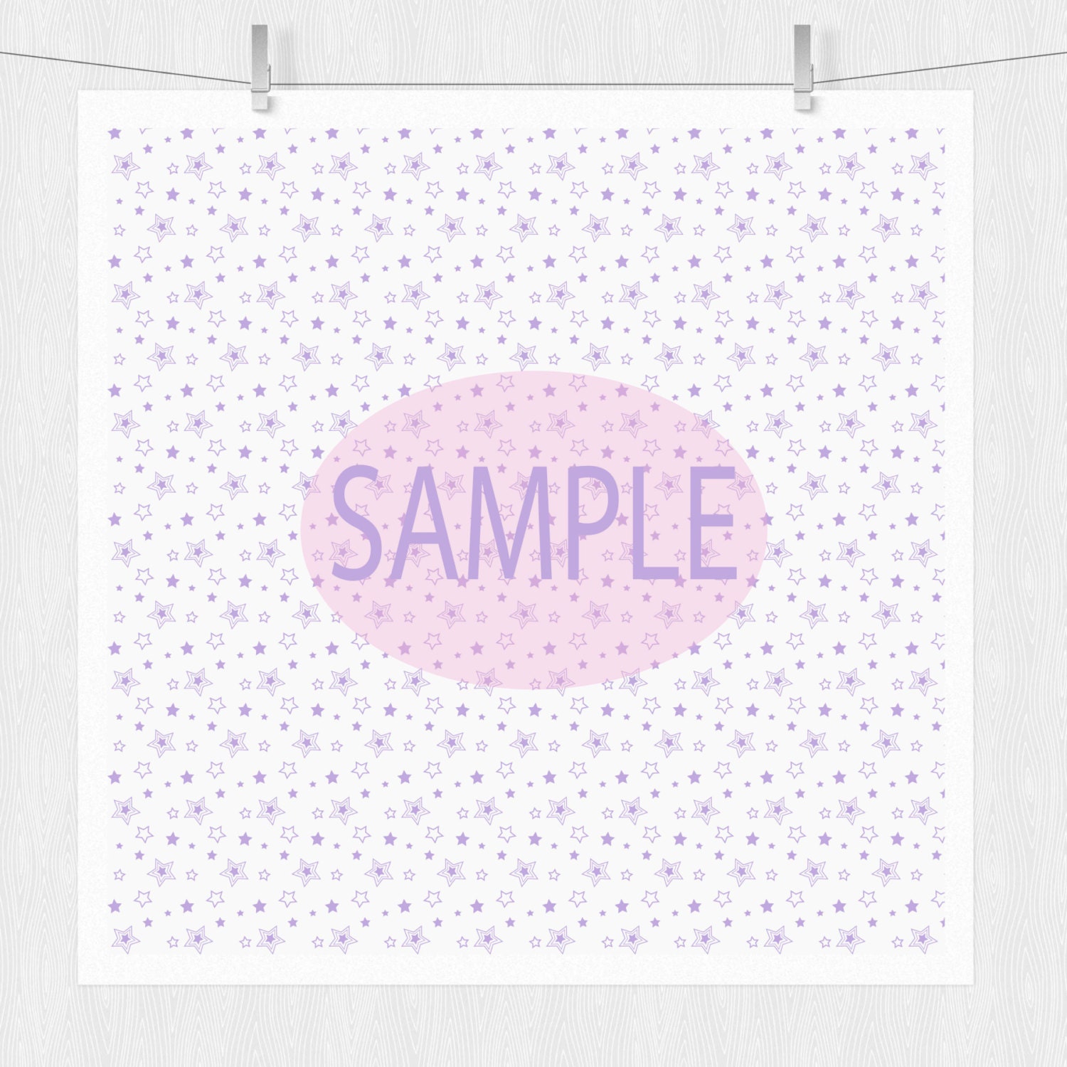 Stars Digital Paper, Pastel Stars Digital Scrapbook Paper, Baby Stars ...