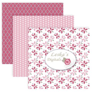Girly Digital Paper "sweet BABY Girl" Hearts, Buttons, Chevron Digital ...