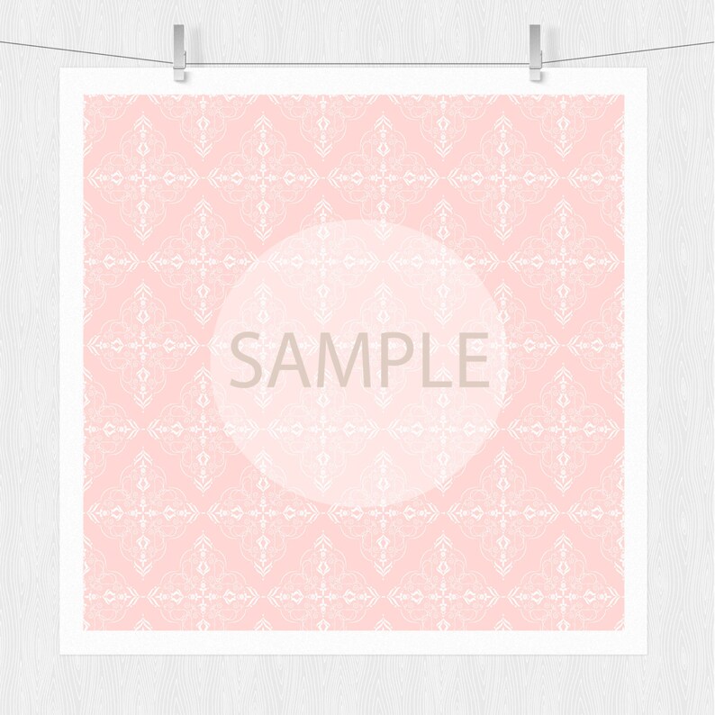 Pink Shabby Chic Digital Paper, Chevron Digital Paper, Roses Digital ...