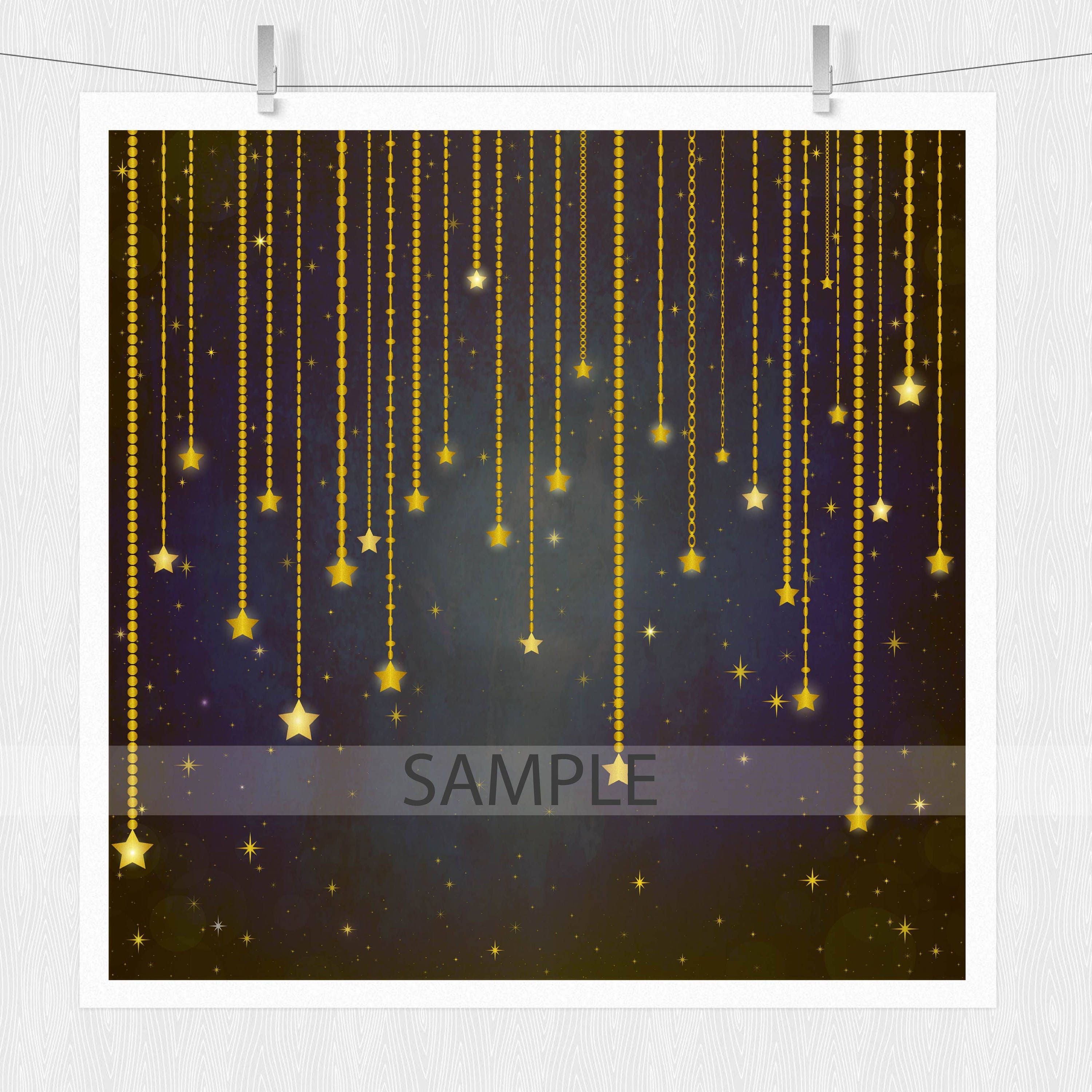 Stars Scrapbook Paper, Starry Night Digital Paper Pack, STAR PAPER ...