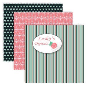 Digital Paper Pack Scrapbooking - Digital Backgrounds - Patterned Paper ...