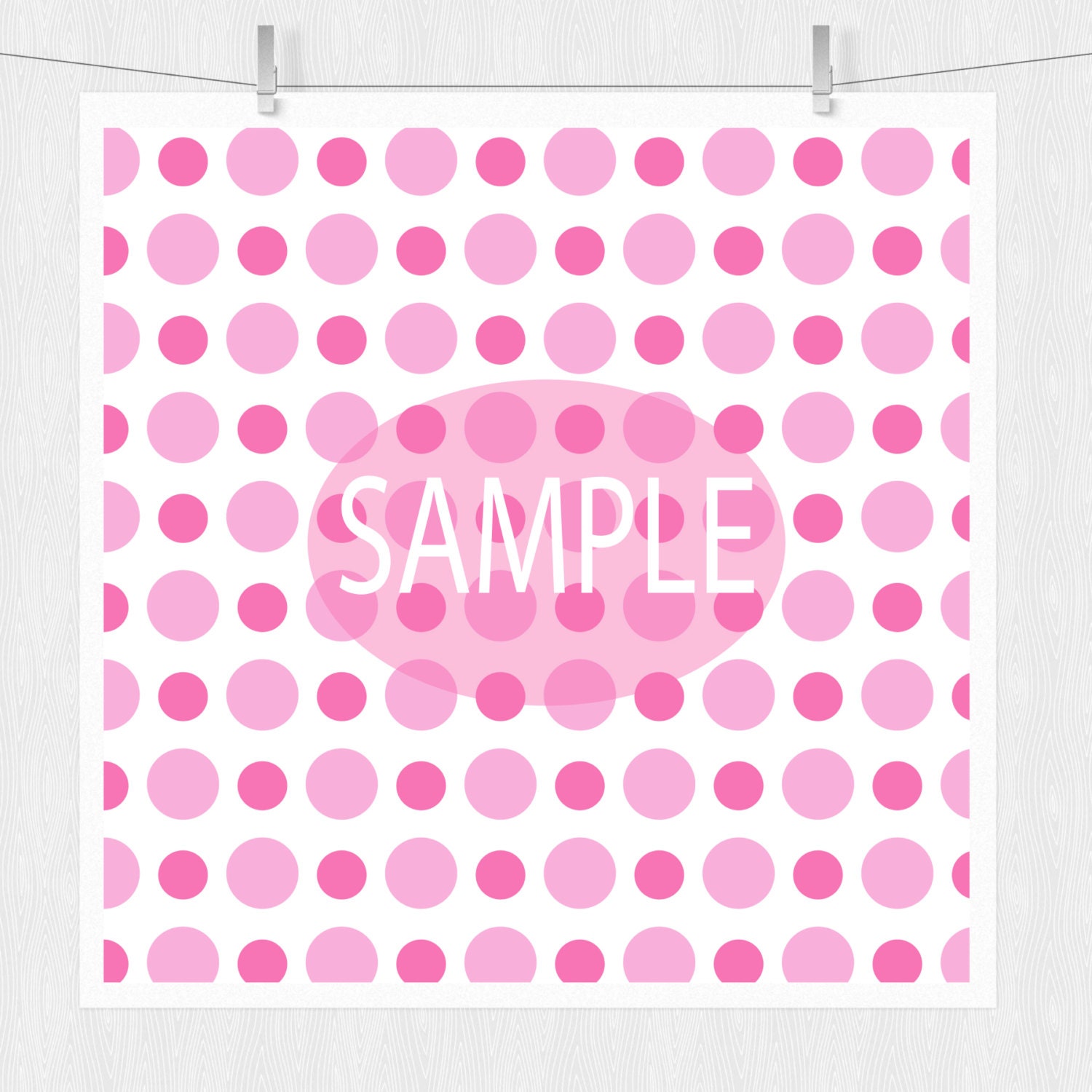 PINK DIGITAL BACKGROUND Pink and White Digital Paper Polka - Etsy