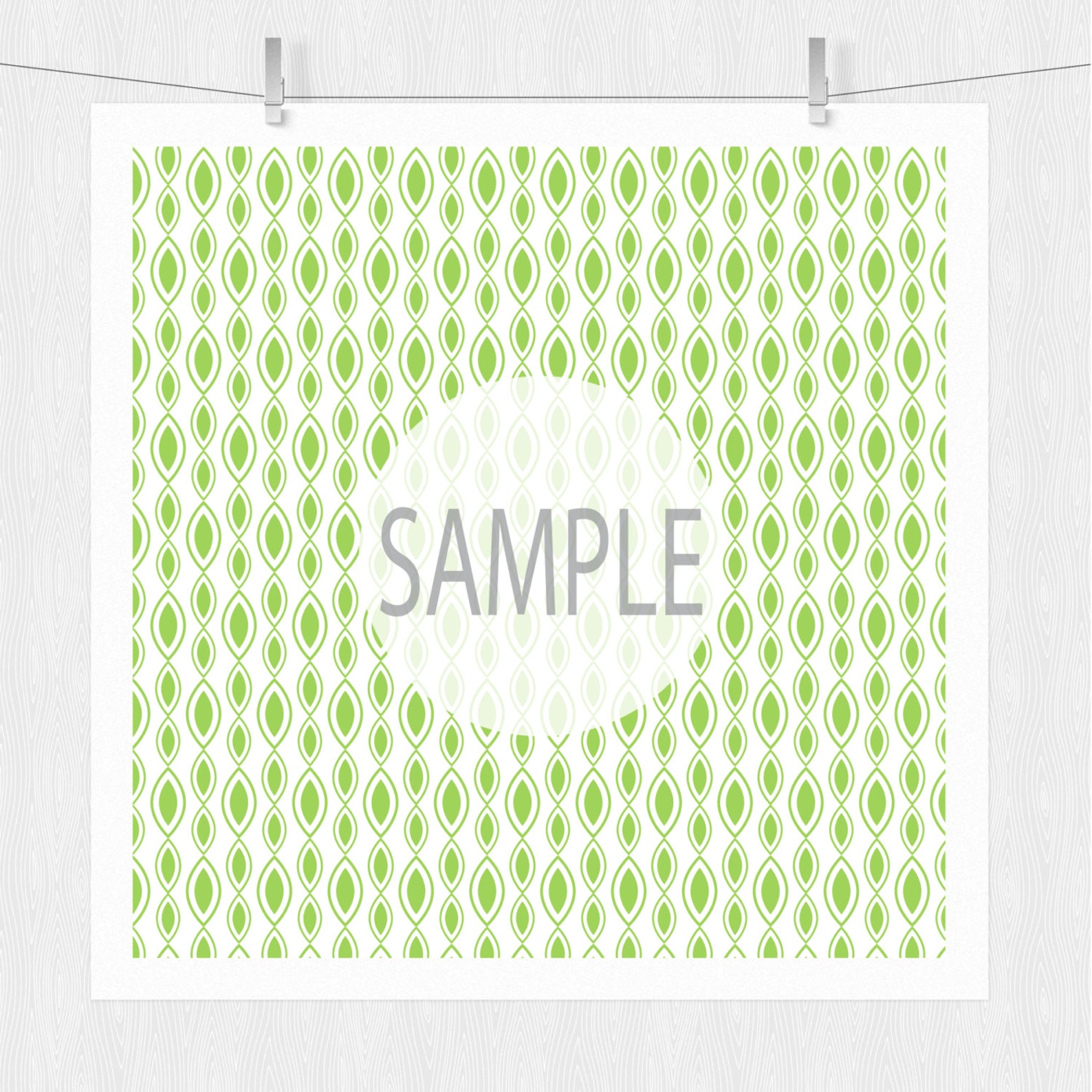 Lime Green Digital Paper Pack - Lime Green Scrapbook Paper - Commercial ...
