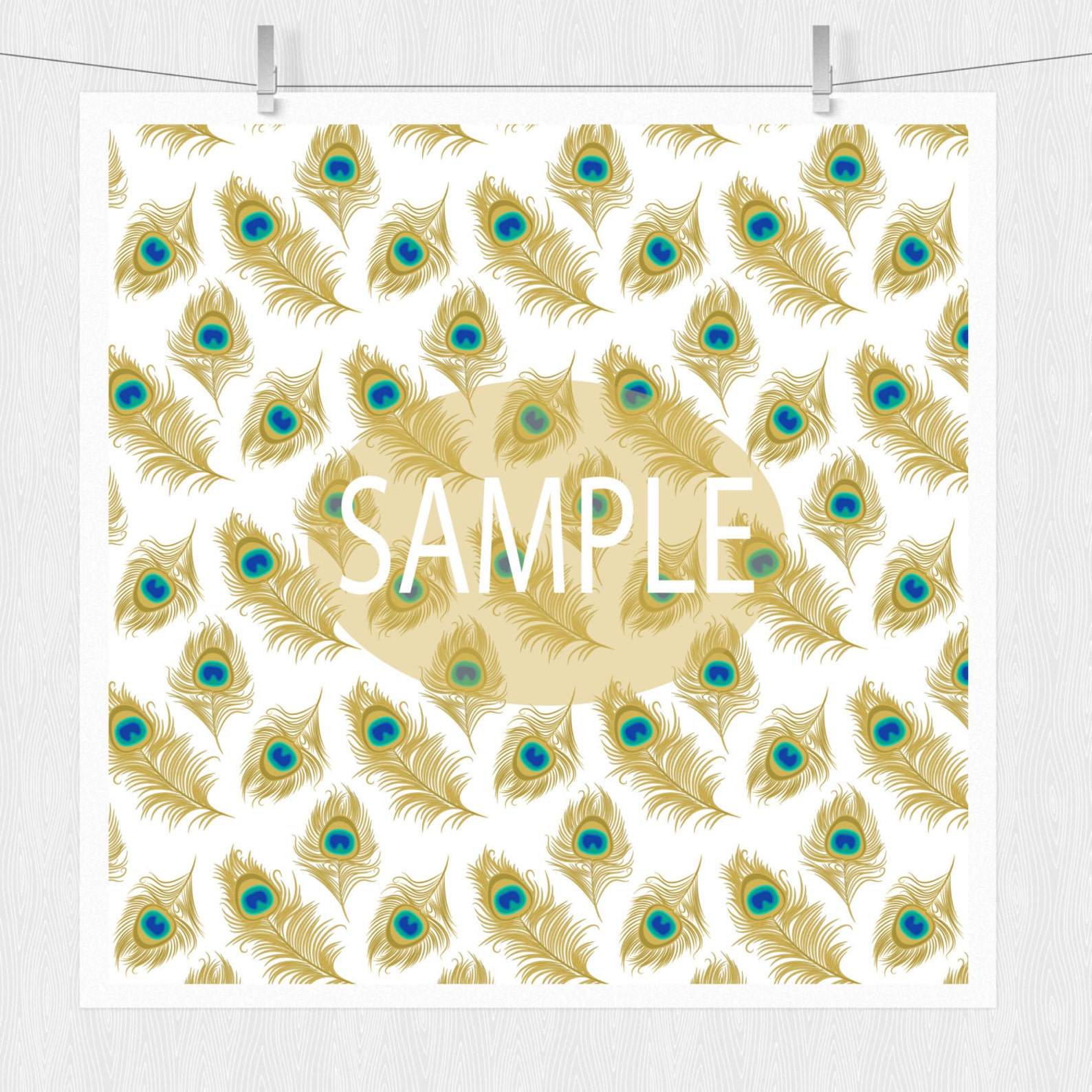 Peacock Scrapbooking Paper peacock DIGITAL Paper - Etsy