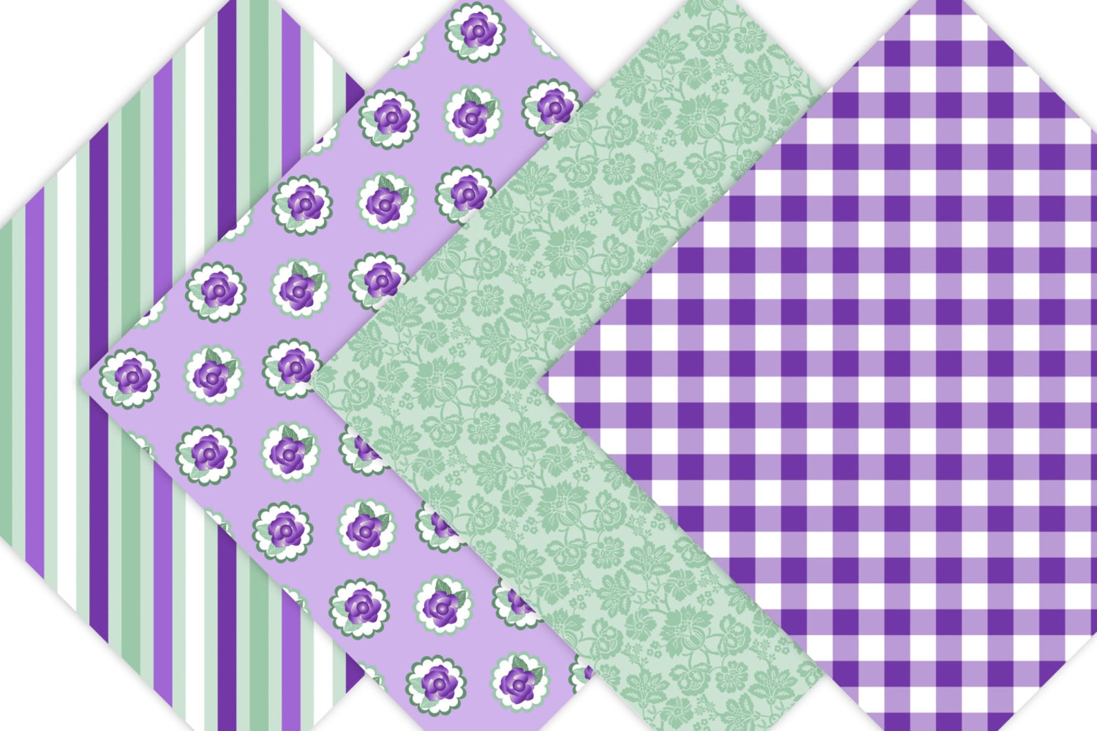 Digital Scrapbooking Paper: "purple DIGITAL Paper" Bridal Shower & Baby ...