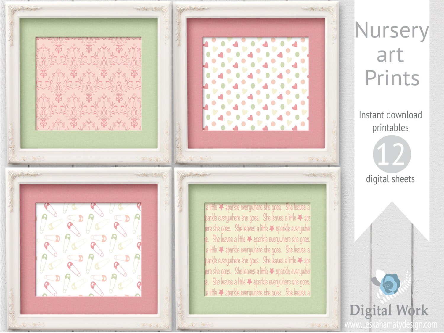 Baby Girl Digital Paper: Baby Girl Digital Pastel Pink - Etsy