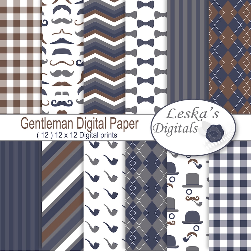 Mustache Papers - Etsy