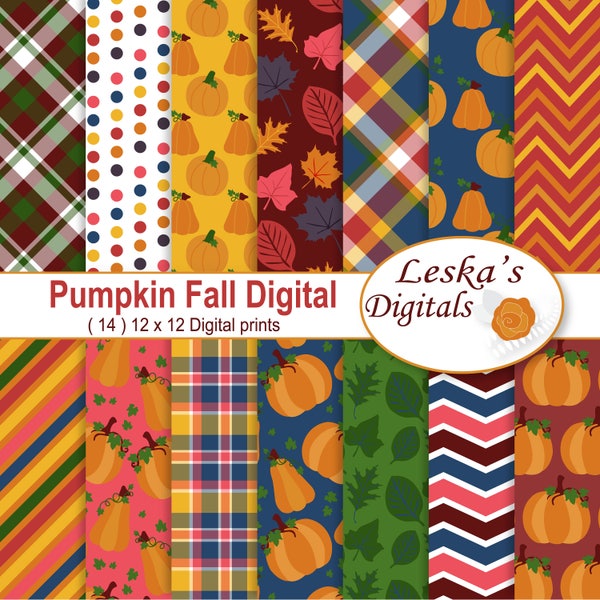 Fall Scrapbook Paper - Etsy