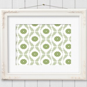 Green Digital Paper, Digital Scrapbooking Paper Variety Pack: Damask ...