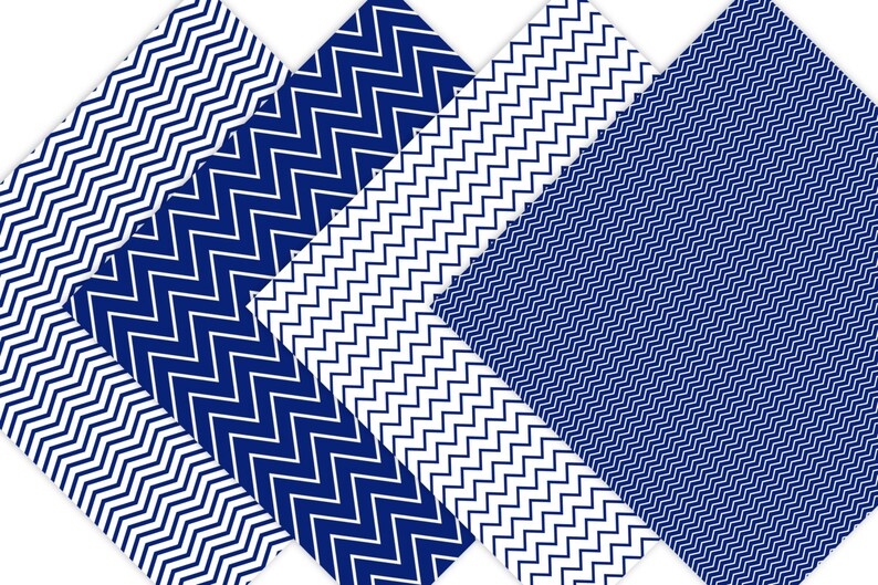Blue Sapphire Chevron Digital, "blue CHEVRON Digital" Scrapbooking ...