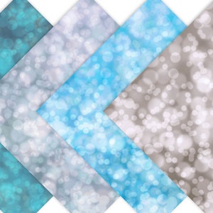 Bokeh Digital Paper, Colorful Bokeh Backgrounds, Bokeh Scrapbook Paper ...