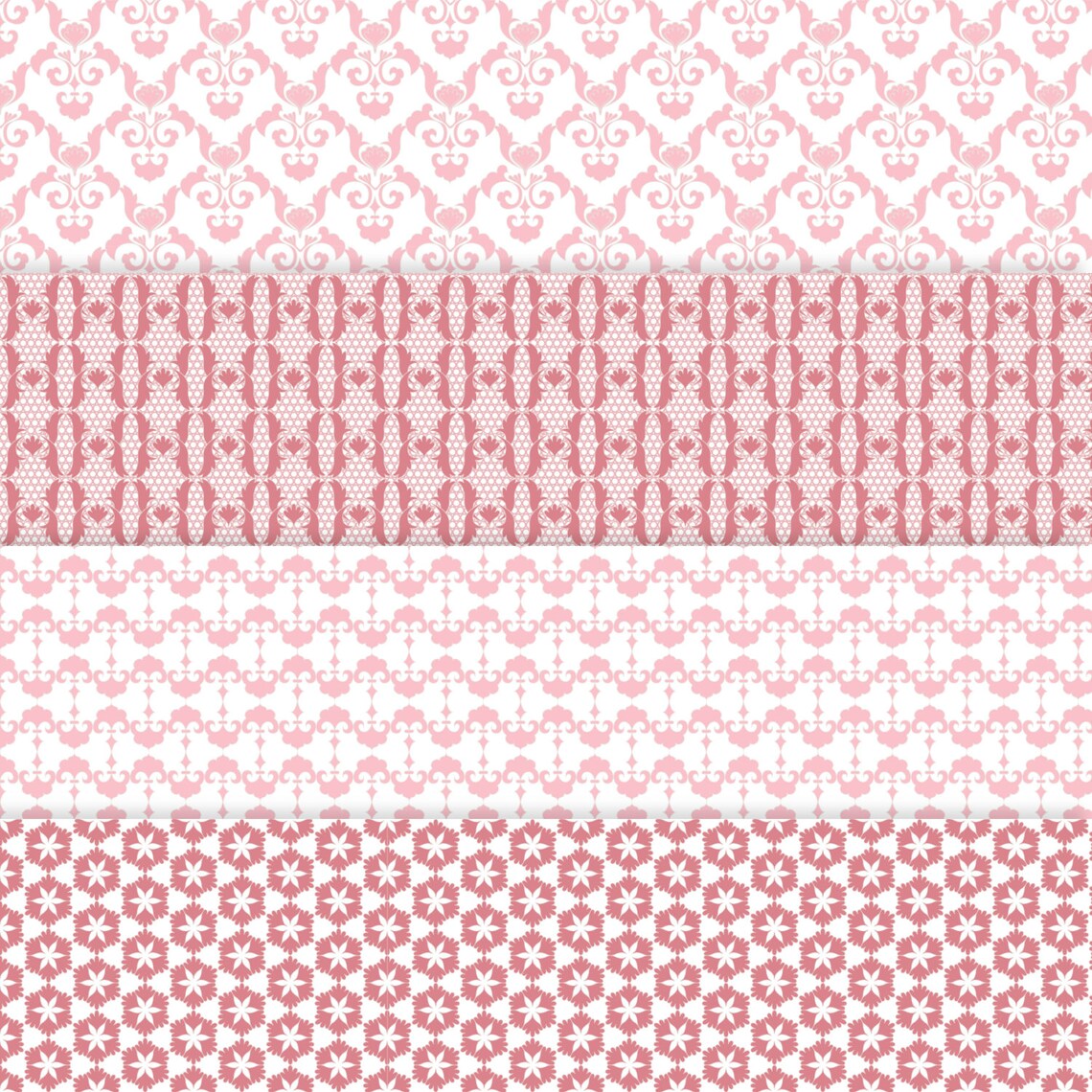 Pink Digital Paper: pink Scrapbook Paper Pink - Etsy