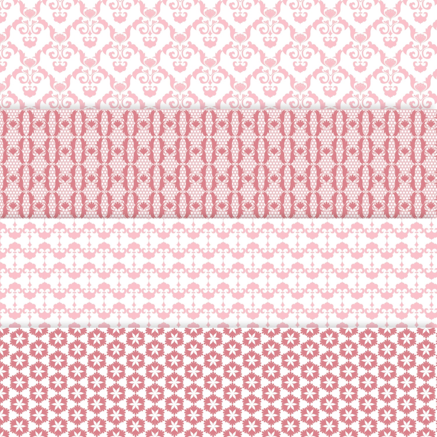Pink Digital Paper: pink Scrapbook Paper Pink - Etsy