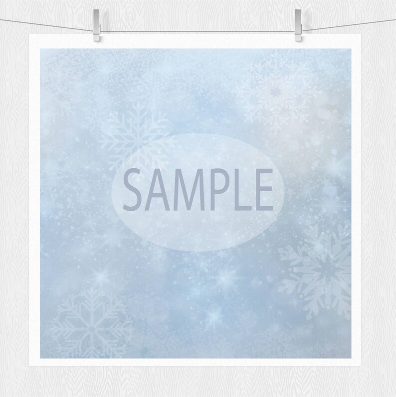 Snowflake Clip Art & Digital Paper Backgrounds Winter - Etsy