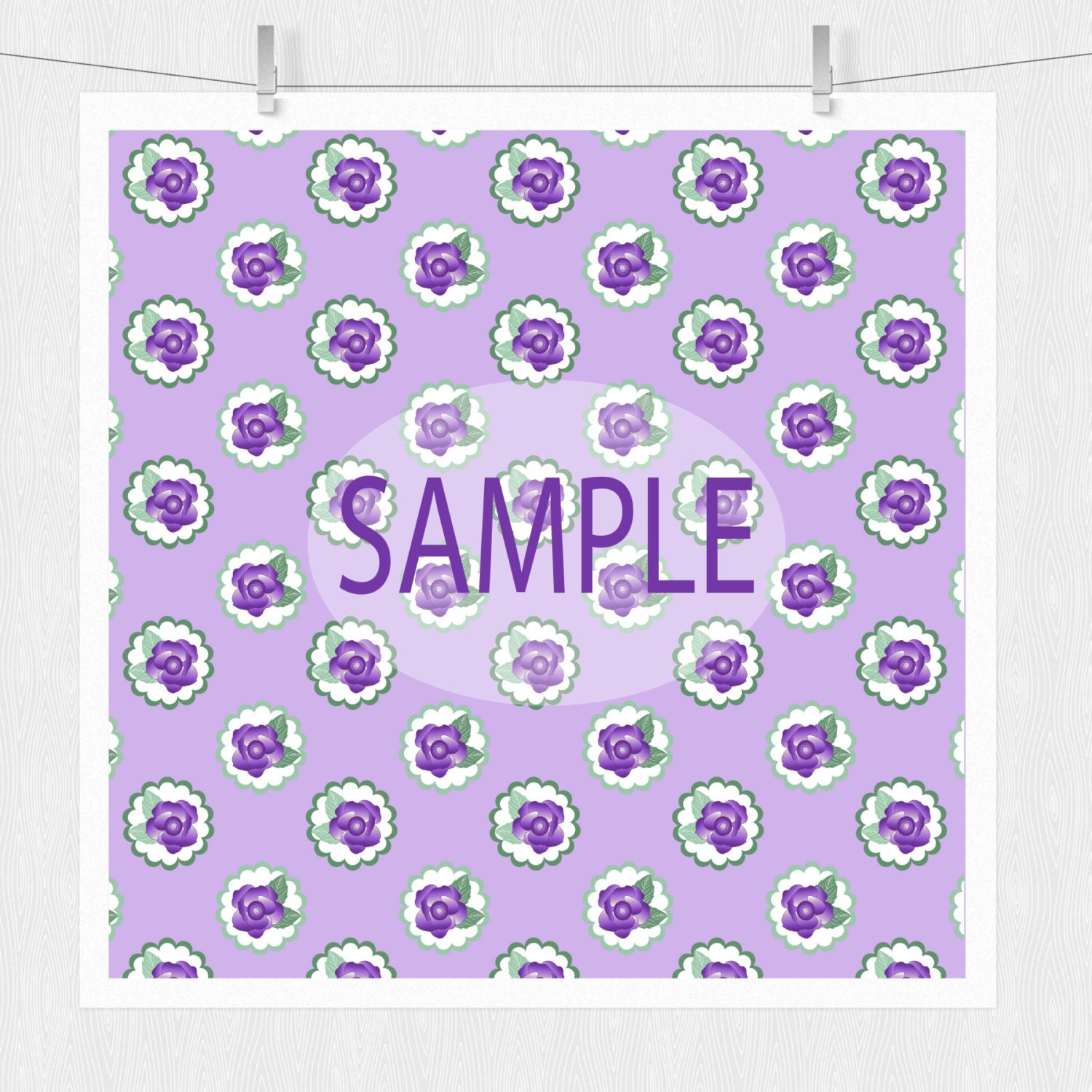 Digital Scrapbooking Paper: purple DIGITAL Paper | Etsy