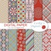 Digital Paper Commercial Use, Digital Papers, Printable Scrapbook ...