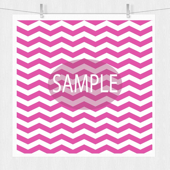 Pink Chevron Scrapbook Paper