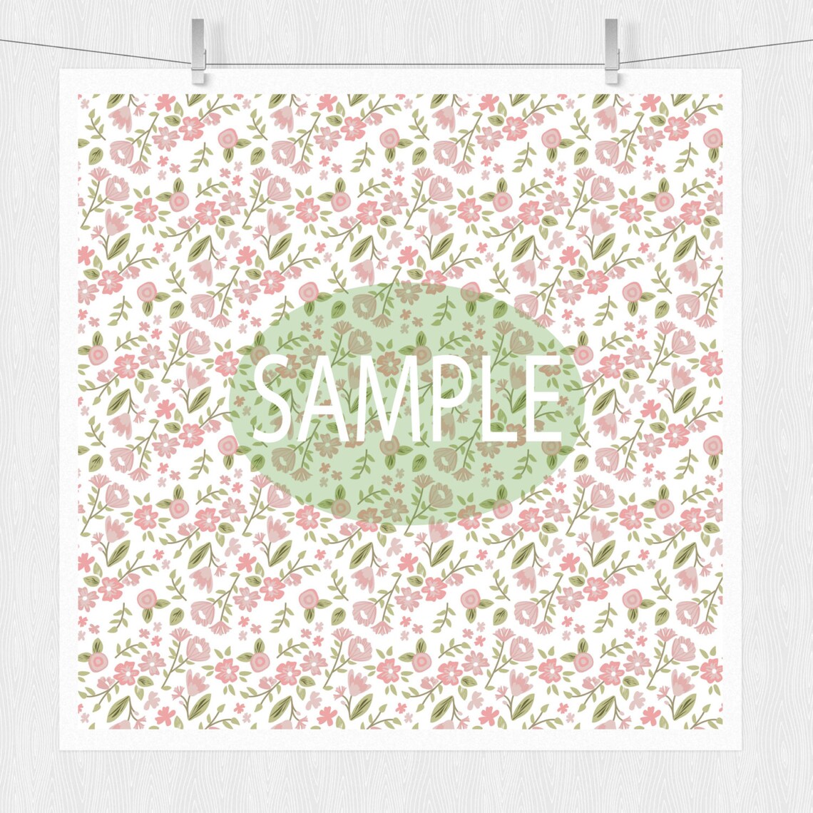 Spring Flowers Digital Paper: "floral DIGITAL Paper" Hand Drawn Floral ...