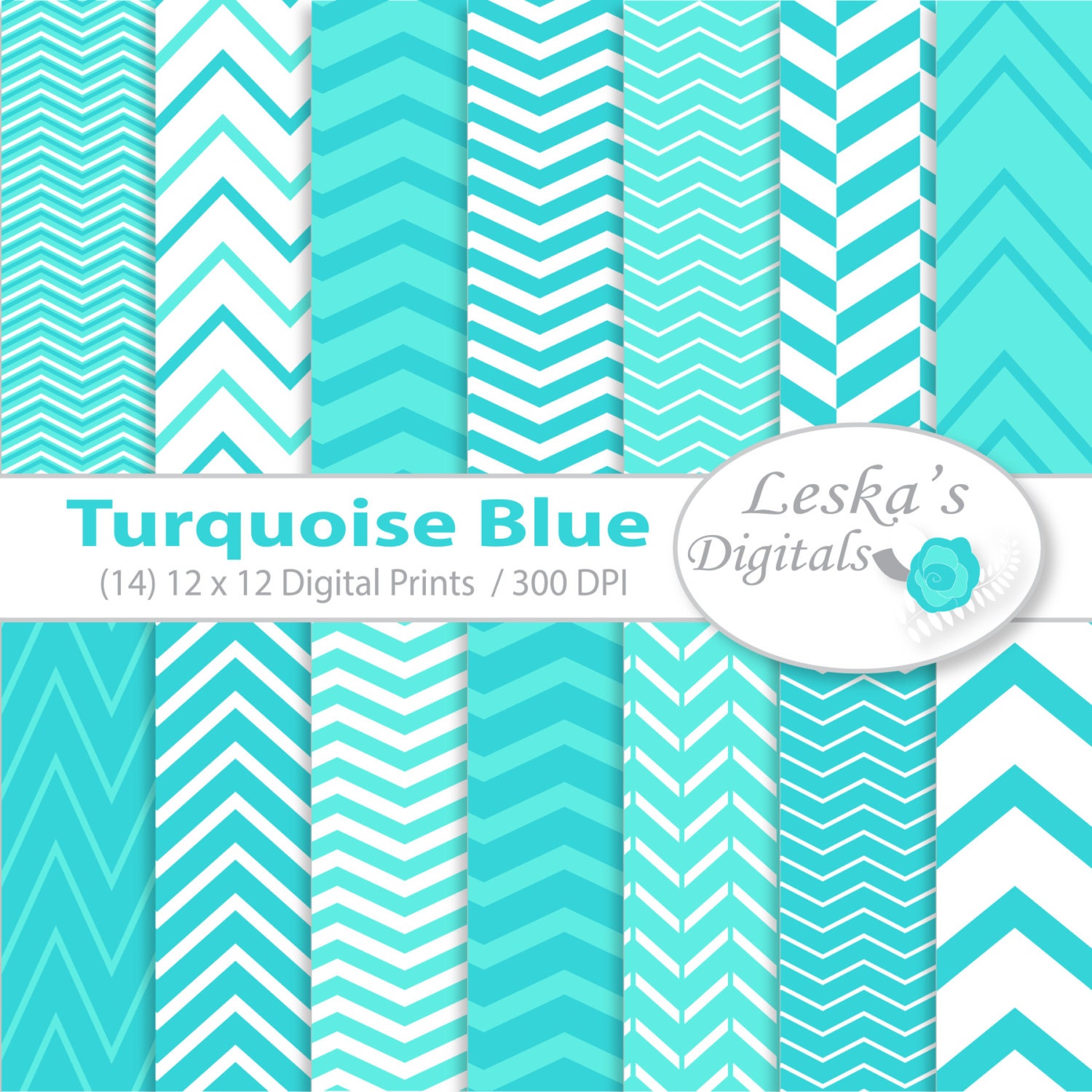 Turquoise Chevron Backgrounds