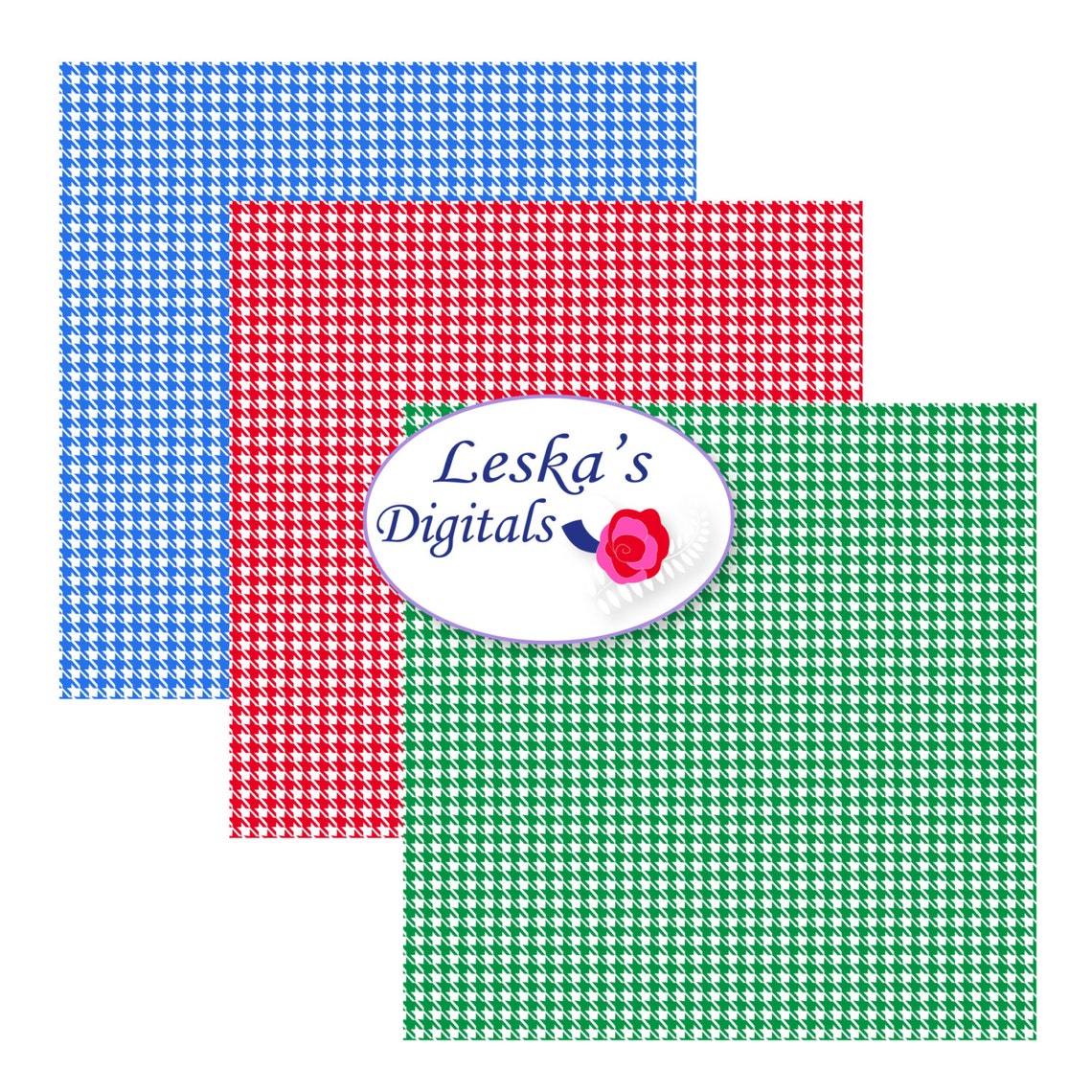 Houndstooth Digital Paper: houndstooth Paper | Etsy