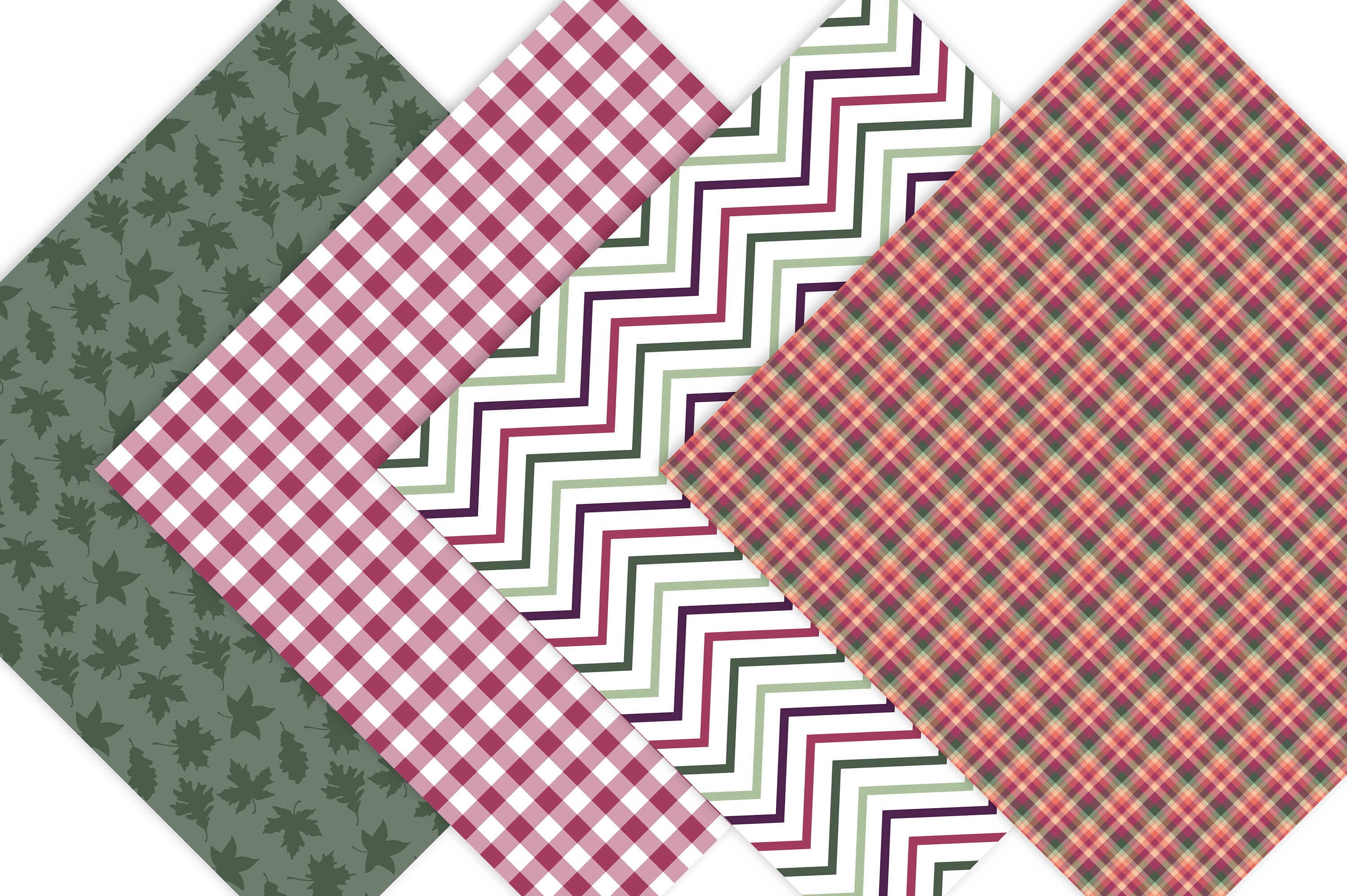 Fall Scrapbook Papers, Scrapbook Autumn Patterns, Fall Digital Paper ...