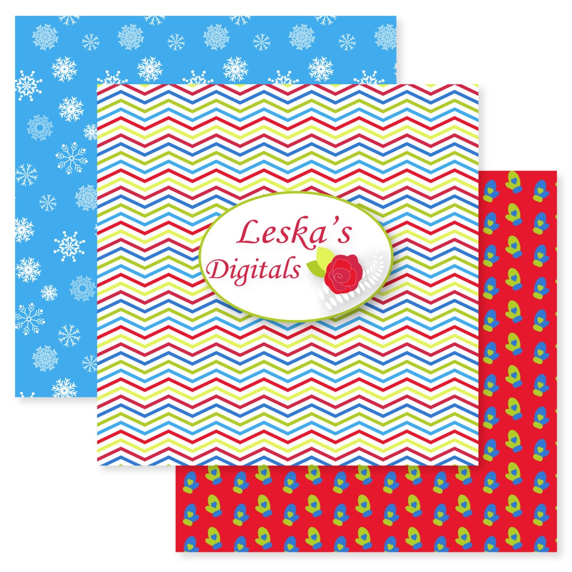 HOLIDAY DIGITAL PAPER Christmas Holiday Digital Paper Pack - Etsy