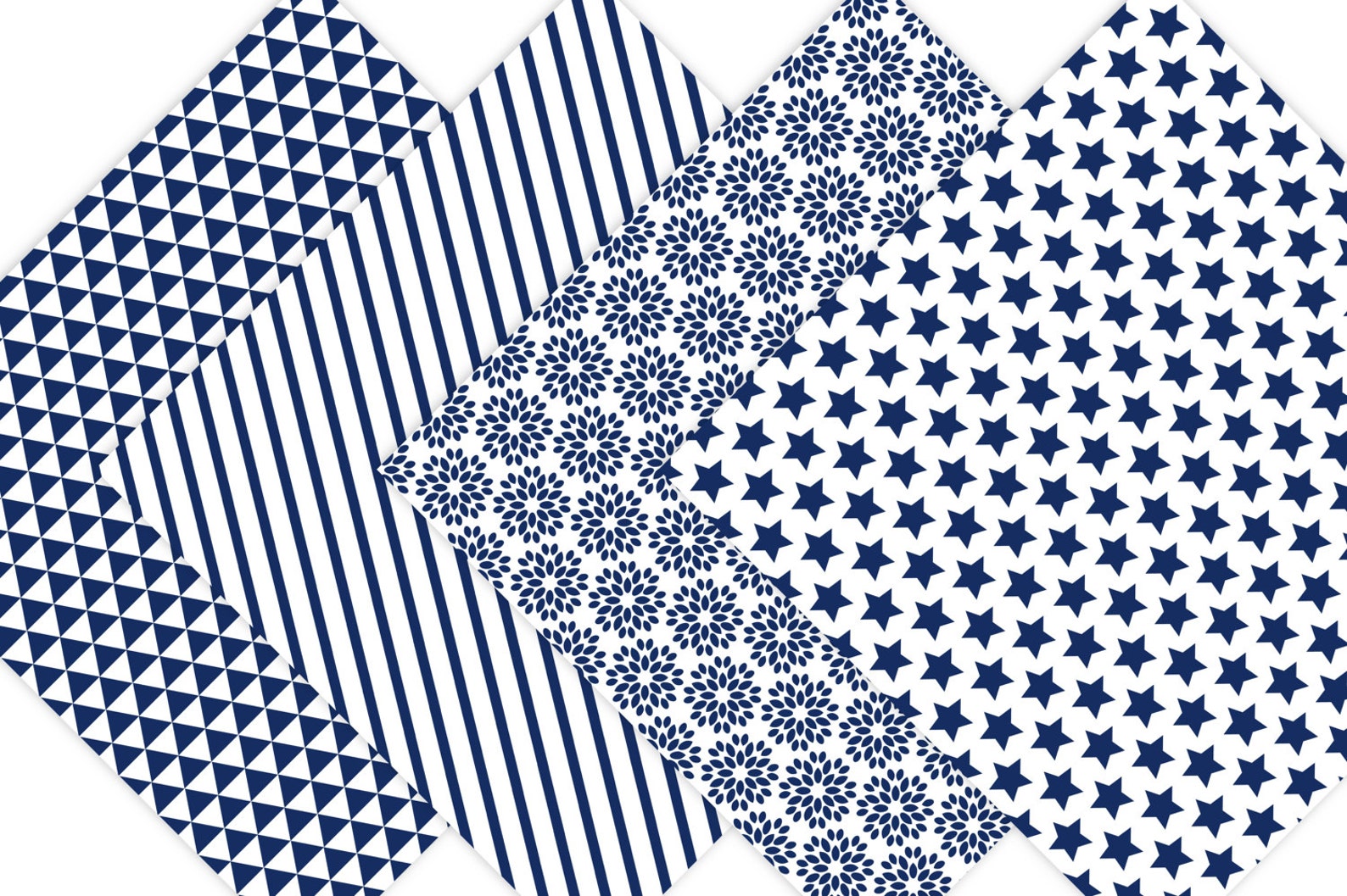 Navy Blue Digital Paper Navy Blue Scrapbook Paper Blue | Etsy